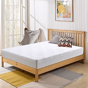 Twin Mattress, 8 inch Gel Memory Foam Mattress, Green Tea Cooling Gel Infused, Medium Firm Feel with Motion Isolating for Pressure Relief, Distributes Weight Evenly (Twin)