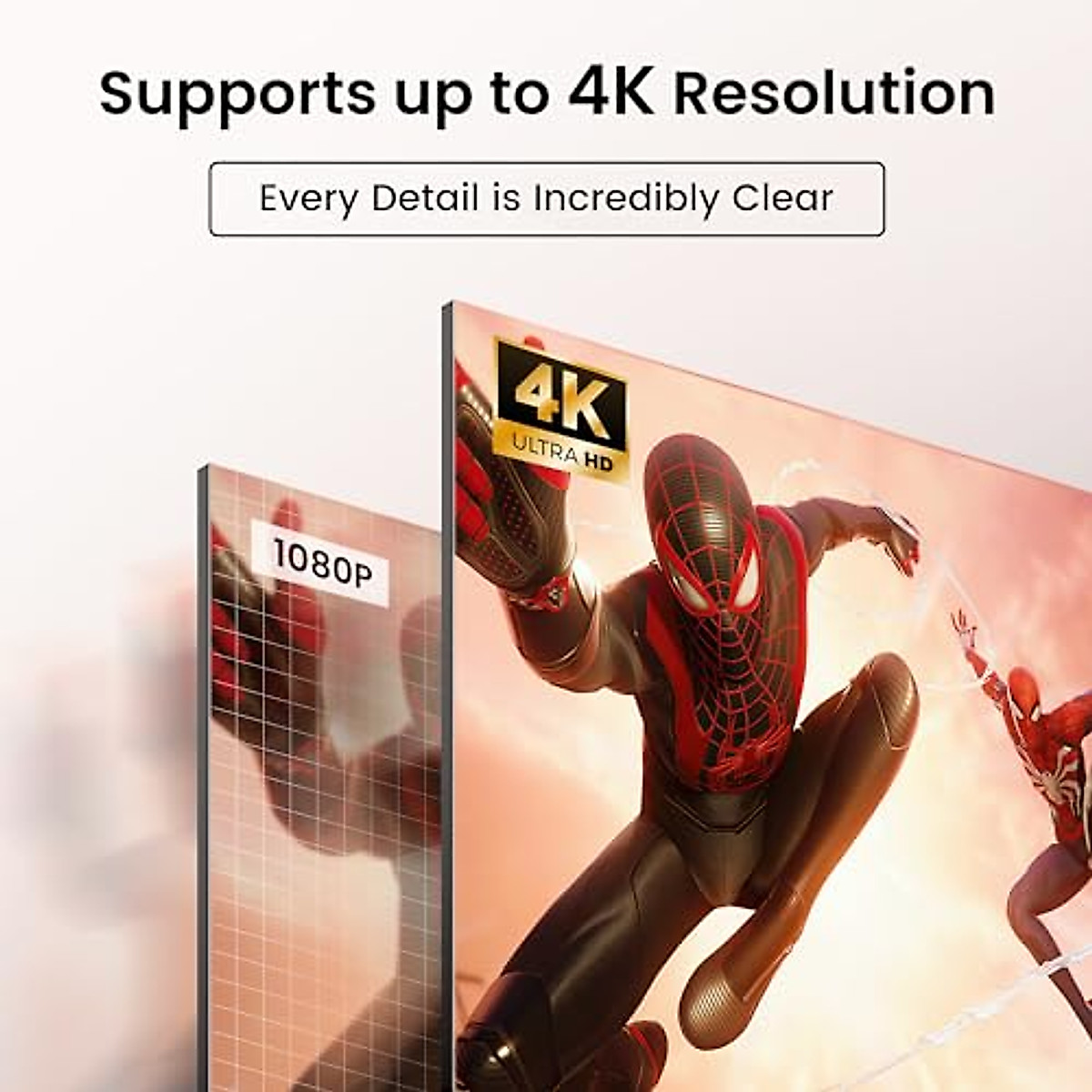 [Upgrade]NEWCARE HDMI Switch 3 in 1 Out, 4K@60Hz HDMI 2.0 Switch Splitter with 2.6FT HDMI Cable, 3-Port HDMI Switcher Selector, Supports 4K 30Hz 3D 1080P HDCP2.2 for PS5 Xbox DVD Player Fire Stick PC