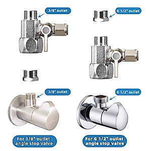 20 FT Premium Stainless Steel Braided Ice Maker Water Hose + 1/4 In O.D. 25 FT Water Tubing with Feed Water Adapter and Quick Fittings for RO Filter System,Refrigerator,Ice Maker