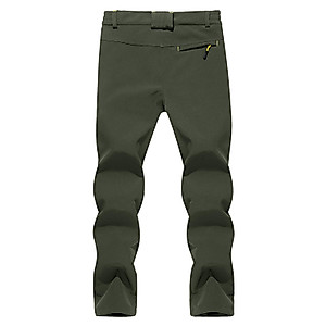 TACVASEN Mens Snow Pants Snowboard Pants Winter Pants Waterproof Pants Ski Pants Outdoor Pants Fleece Pants Skiing Pants