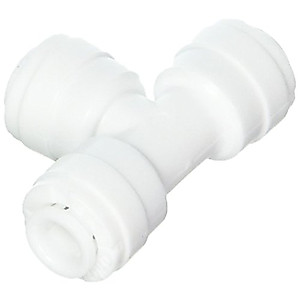 YZM 1/4" O.D. Tube Tee Quick Connect fittings RO Water Filters,Push to connect tube fittings,10pcs.