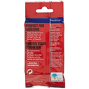 Brother Genuine P-touch TZE-S231 Label Tape, 1/2" (0.47") Extra Strength Adhesive Laminated P-touch Tape, Black on White, Laminated for Indoor or Outdoor Use, Water Resistant, 26.2 Feet (8M), Single-Pack