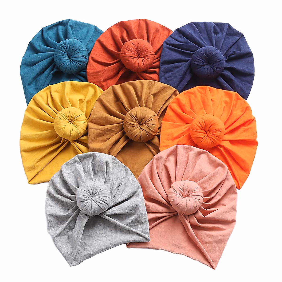 Baby Hats Newborn Baby Turban Baby Girls Hospital Hat Infant Toddler Kid Hat Big Hair Bow Top Knot Head Wrap