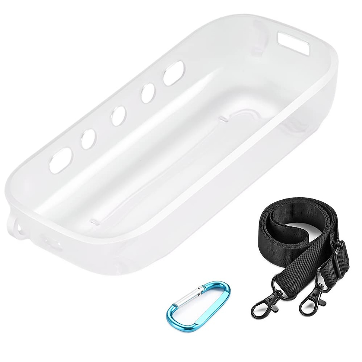 Seracle Crystal Clear Cover Carrying Case Compatible with Bose SoundLink Flex Bluetooth Portable Speaker (Transparent)