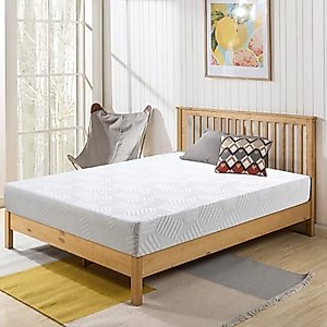 Twin Mattress, 8 inch Gel Memory Foam Mattress, Green Tea Cooling Gel Infused, Medium Firm Feel with Motion Isolating for Pressure Relief, Distributes Weight Evenly (Twin)