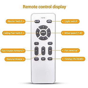 Zhizenl Ceiling Fan with Lights, 6 Speeds Reversible Crystal Ceiling Fans with Remote Control, Low Profile Industrial Modern Ceiling Fan Lights for Living Room Bedroom Kitchen Island (Gold & Black)