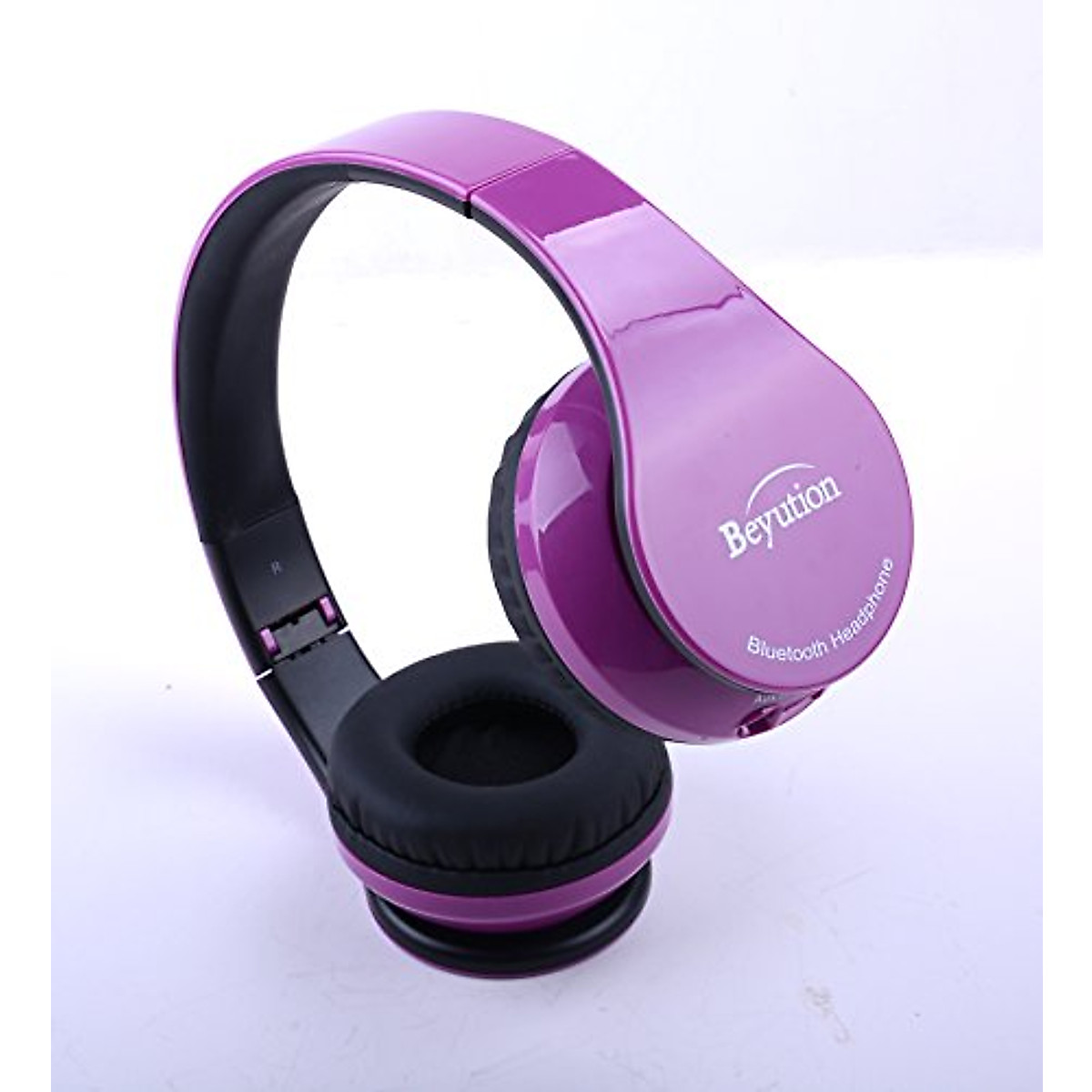 Beyution Wireless Bluetooth Headphones for Apple iPhone 6/6plus/5s/5/5c/4s/4/3/2 all Ipad iTouch Mac IPOD SAMSUNG GALAXY S5/S4/S3; Note 2/3/4 LG and all portable deive with bluetooth (513 Pure Purple)