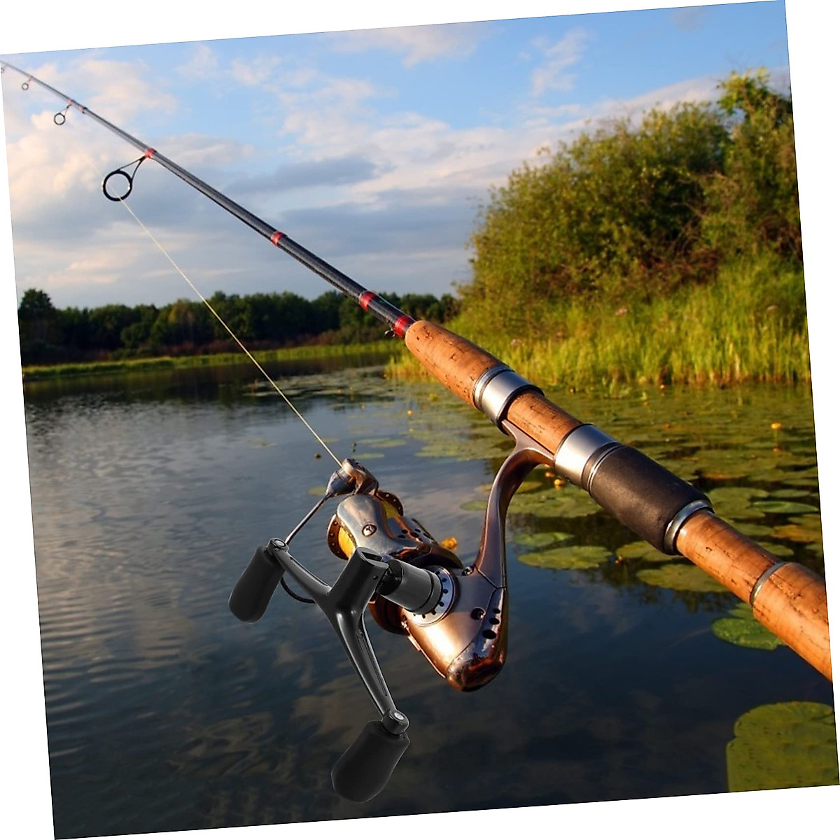 Sosoport 1pc Double Rocker Arm Swivel Rocker Fishing Boat Accessories Rotary Tool Accessories Fishing Rotary Knob Fishing Reel Knob Fishing Handle Arm Grip Reels Fishing Rod Parts Lengthen