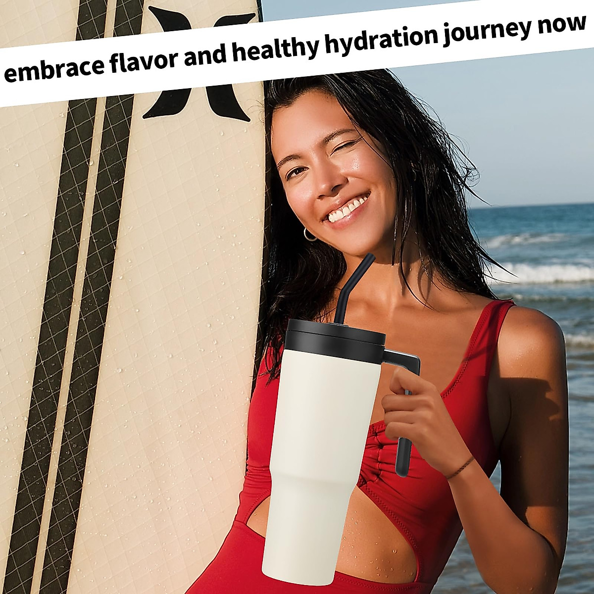 40 oz Tumbler with Lid and Straw - Fruit Infuser, Dust Proof Cover & Protective Boot, Insulated Water Bottles 40oz for Car Cup Holder, Travel Tumbler with Handle Tea Coffee Cups for Men Boyfriend