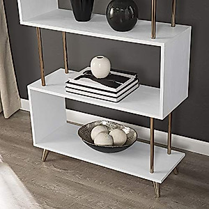 Southern Enterprises Beckerman Bookcase, Gold