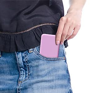 wobsion Compact Mirror, Magnifying Mirror with Light, 1x/3x Handheld 2-Sided Magnetic Switch Fold Mirror,Small Travel Makeup Mirror,Pocket Mirror for Handbag,Purse,Gifts for Girls(Purple)