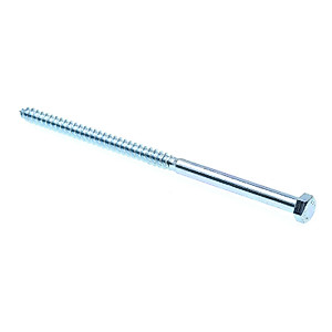 Prime-Line 9056638 Hex Lag Screws, 3/8 In. X 8 In., A307 Grade A Zinc Plated Steel (50 Pack)