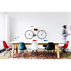 2xHome CH-RayBWR Dining Chair, Black,1 piece