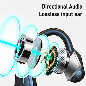 Open Ear Headphones Bluetooth 5.0 Sport Headphones,Open Ear Bluetooth Headphones with Built-in Mic,IPX5 Waterproof Wireless Sport Headset for Running,Cycling