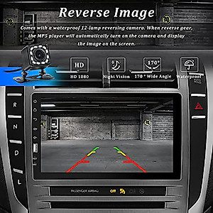 Single Din Car Stereo with Apple Carplay Android Auto , 9 Inch Touch Screen Car Radio with Mirror Link Universal Car Multimedia Player with Bluetooth FM/AM Radio EQ Setting+ Backup Camera