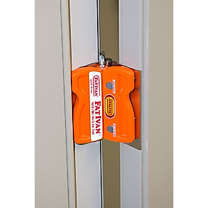 The Original Fat Ivan Fold Up Doorstop Wedge with Magnet Orange (Pack of 2)