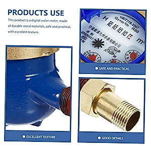 SOESFOUFU Water Flow Meter Engineering Water Meter Dn15 Rit Synthetic Water Tablr Horizontal Water Meters Home Use Water Meter Water Tablw Garden Water Meter Water Tabke Water Table