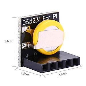 Tosuny DS3231 RTC High Precision Board Real Time Clock Module for Arduino Raspberry Pi，3.3 V and 5 V