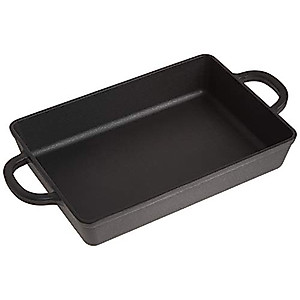 Crock Pot Artisan 13 Inch Preseasoned Cast Iron Rectangular Lasagna Pan