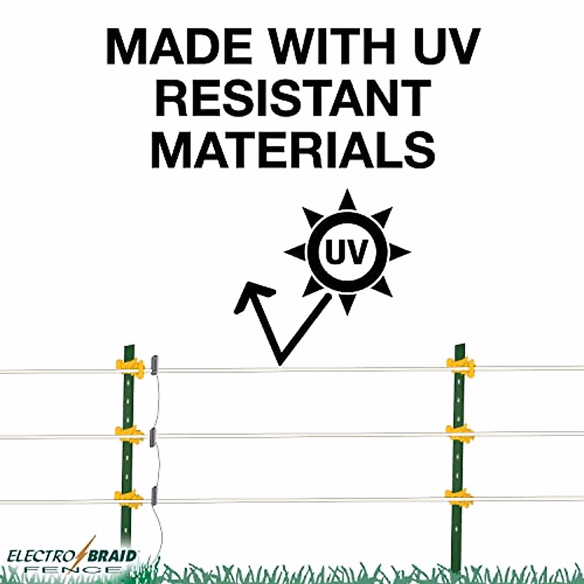 ElectroBraid PBRC1000C2-EB 1000 ft. Reel - Electric Fencing Designed for Horses & ElectroBraid ATENSIONKIT-EB Tension Kit