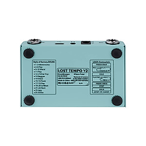 Playwell Drum Machine Looper with Tuner - 11 Minutes Looper 30 Drums - Link app to customize, edit and share drum codes - two kinds of power supply - Headphone Jack，digital display，LED indicator