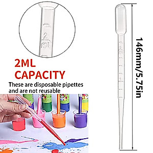 EKIND Plastic Transfer Pipettes - Lab Instruments & Equipment (2ml, Graduated, Pack of 100)