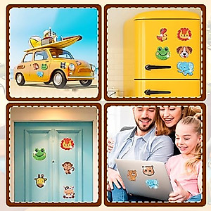 BSRESIN 12 PCS Animal Diamond Painting Magnets for Refrigerator, Diamond Painting Kits for Refrigerator Stickers, Diamond Art Craft Kits for Adults, Diamond Painting Accessories