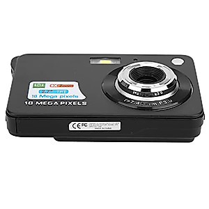 Vlogging Camera, Digital Camera Lightweight and Portable Built in Microphone for Holiday Birthday Gift for Teens Children Beginners(Black)