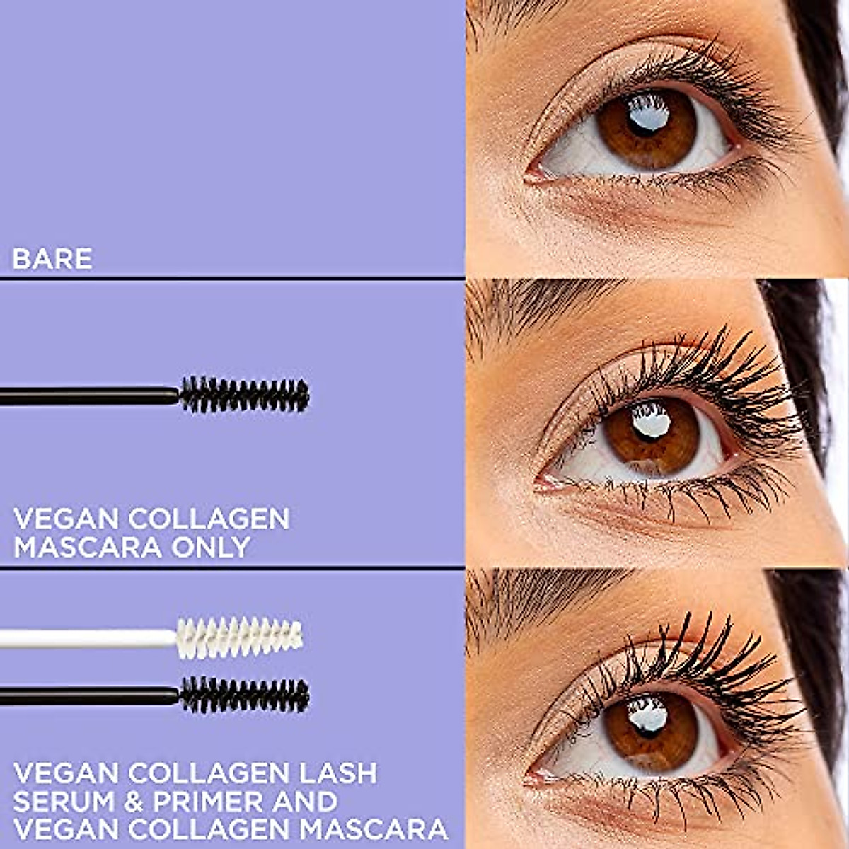 Pacifica Beauty, Vegan Collagen Lash Serum & Clear Mascara Primer, Conditioning Vitamin E & B, Clean Makeup, For Feathery Full Lashes, Silicone Free, Vegan and Cruelty Free