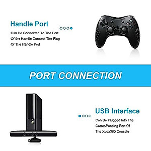 Xbox 360 Controller Charger Cable, Game Handle Charging Cord, Wireless Controller USB Charging Wire Compatible with Microsoft Xbox360 Xbox 360 Slim Wireless Game Controllers-5ft