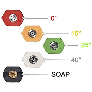 Twinkle Star Foam Cannon Snow Foam Lance with 1/4" Quick Connector, 5 Nozzle Tips for Pressure Washer Gun