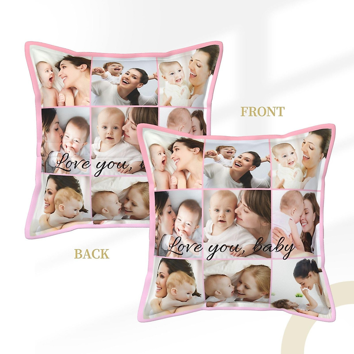 ARDDIS Custom Pillow case Personalized Pillowcase Double Side Print Customized Pillow Cover with Pictures,Photo,Text Decorative Pillows