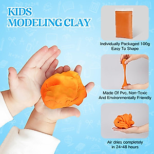 100g Foam Clay, Modeling Clay, Air Dry Ultra Light Clay, Non-Toxic, Non-Sticky, Ideal Gift for Boys and Girls
