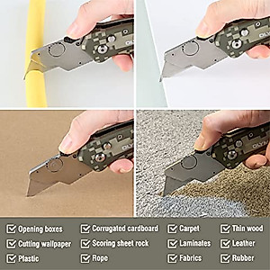 Olympia Tools 33-209 Design Folding Utility Knife, Digital Camo