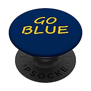 Michigan Go Blue PopSockets PopGrip: Swappable Grip for Phones & Tablets