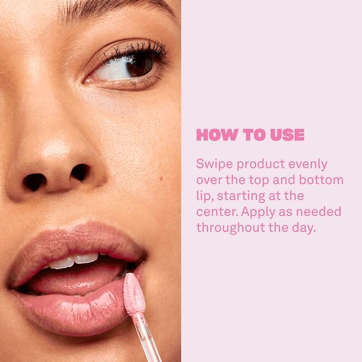 BABE ORIGINAL Glow Plumping Lip Jelly For Thicker Lips - High Shine Lip Gloss for Moisturizing, Hydrating and Soothing Lips, Mauve