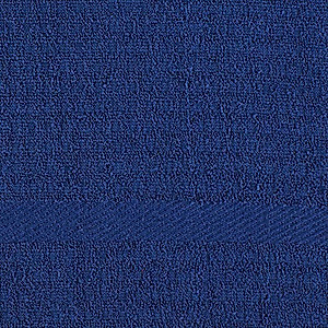 DII Basic Terry Collection Waffle Dishtowel Set, 15x26, Solid Nautical Blue, 4 Piece