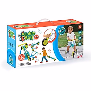 Mookie Scuttlebug XL 3-Wheel Ride-On Balance Bike | Foldable Ride-OnTricycle with Adjustable Legs | Develop Toddler Balance and Coordination | Boys and Girls Ages 1 to 4.