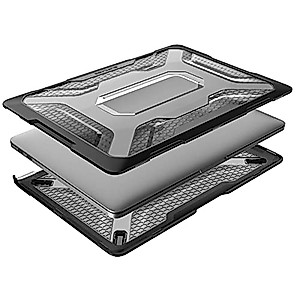 SUPCASE Unicorn Beetle Case for MacBook Pro 13 Inch (2022-2016) M2/M1 A2338 A2251 A2289 A1706 A1708 A1989 A2159, Slim Rubberized TPU Bumper Cover with Touch Bar and Touch ID (Black)
