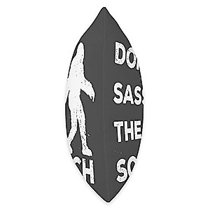 Bigfoot Yeti Sasquatch Apparel Dont Sass The Squatch Funny Bigfoot Throw Pillow, 18x18, Multicolor