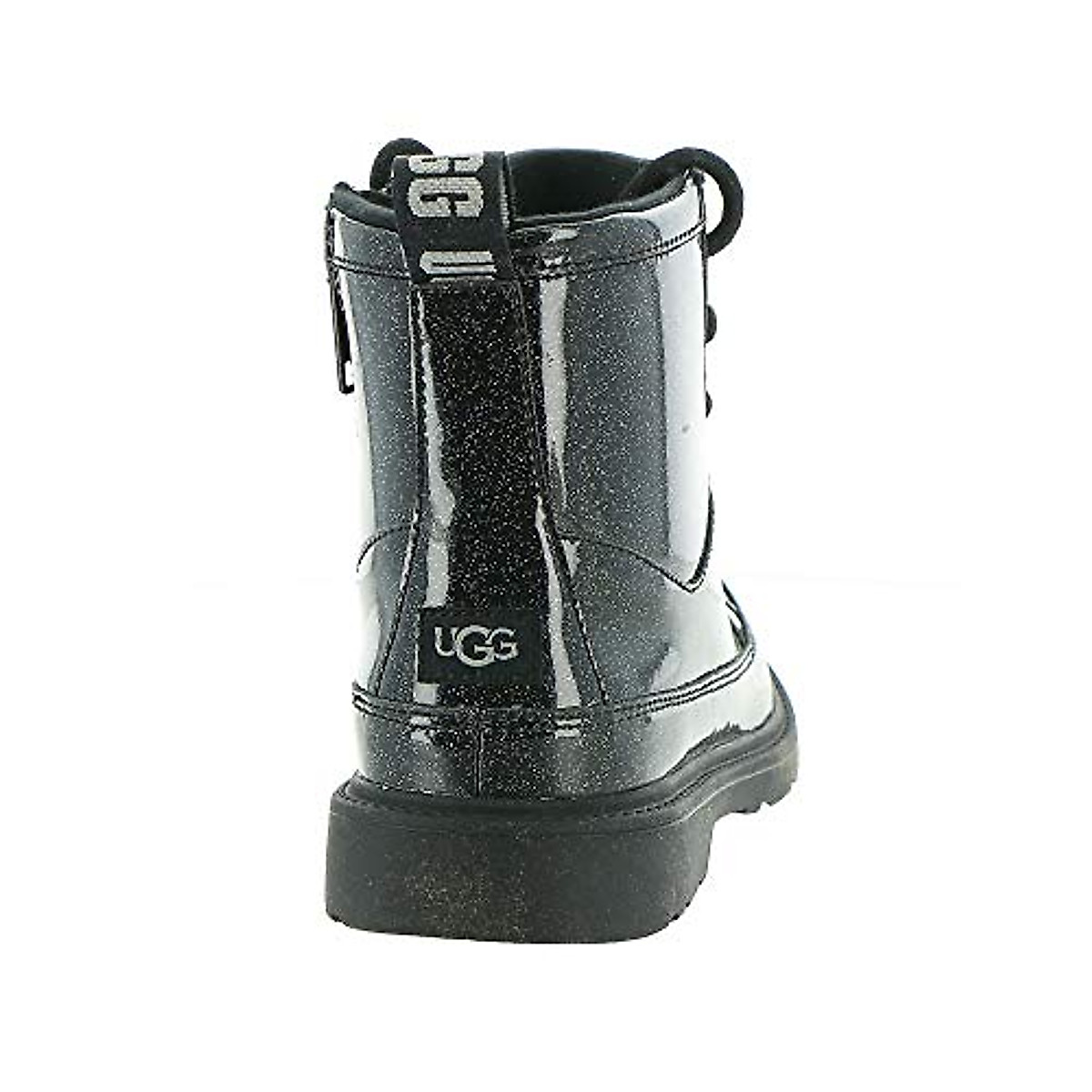 UGG K Robley Glitter Boot, Black, Size 6
