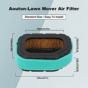 Aouton 32-083-03-S 32-083-05-S Air Filter for 32-883-03-S1 Kohler SV710 SV715 SV720 SV730 SV735 SV740 MIU11843 MIU11943 Craftsman 33180 Toro LX500 GT2100 Lawn Mower Air Filter