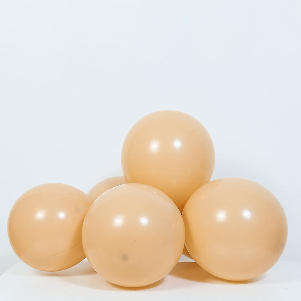 Retro Khaki Balloon Arch Kit 134PCS Balloons 18In 12In 10In 5In Retro Khaki Skin Macaron Orange White Balloon Garland Kit For Festival Picnic Family Engagement,Wedding, Birthday Party,baby shower,Retro Theme Anniversary Celebration