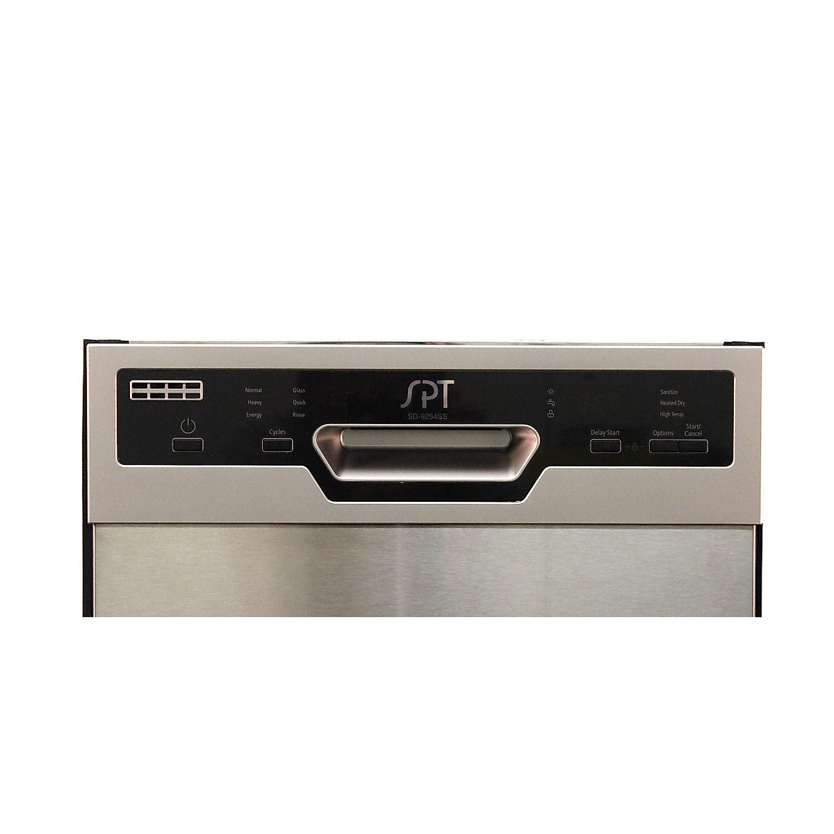 SPT SD-9254SSA 18″ Wide Built-In Dishwasher w/Heated Drying, ENERGY STAR, 6 Wash Programs, 8 Place Settings and Stainless Steel Tub – Stainless