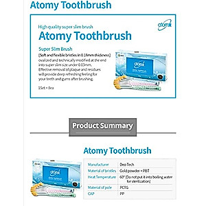 Atomy Toothbrush, Pack of 8 Toothbrushes