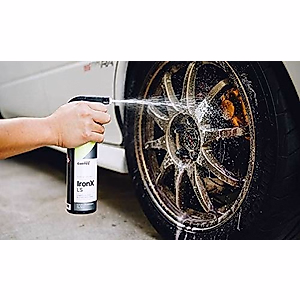 CARPRO IronX Iron Remover: Lemon Scent - Stops Rust Spots and Pre-Mature Failure of the Clear Coat, Iron Contaminant Removal - Liter with Sprayer (34oz)