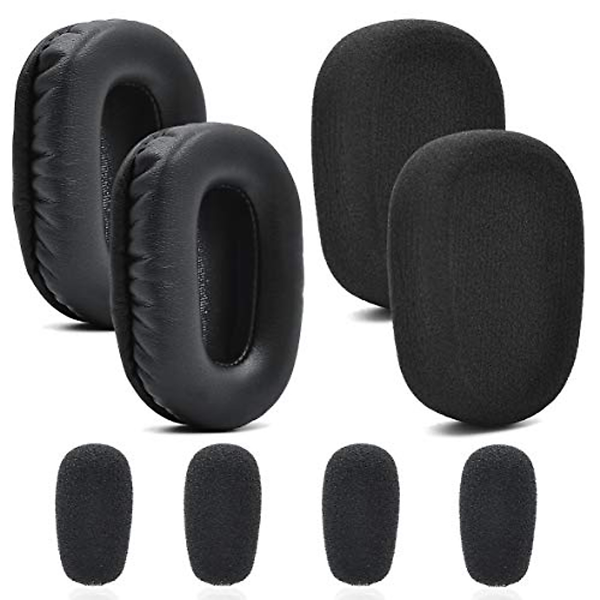 defean Repair Parts Suit Replacement Ear Pads Cushion 4 x mic Foam Compatible with BlueParrott B450-XT B450XT Noise Cancelling Headset