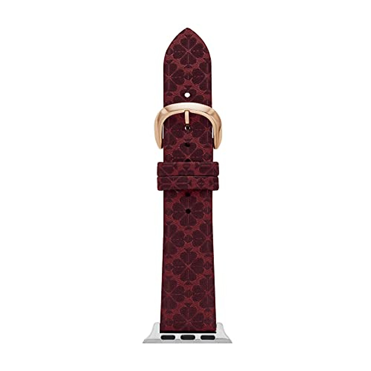 Kate Spade New York women's burgundy jacquard band for apple watch®, 38/40/41mm (Model: KSS0140)