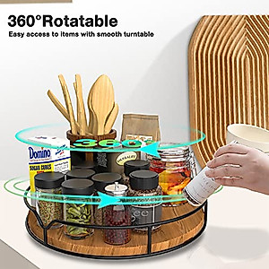 9" & 10" Lazy Susan Organizer - Carbonized Black