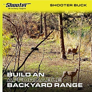 Big Shooter Crossbow Buck 3D Archery Target with Replaceable Core, Brown